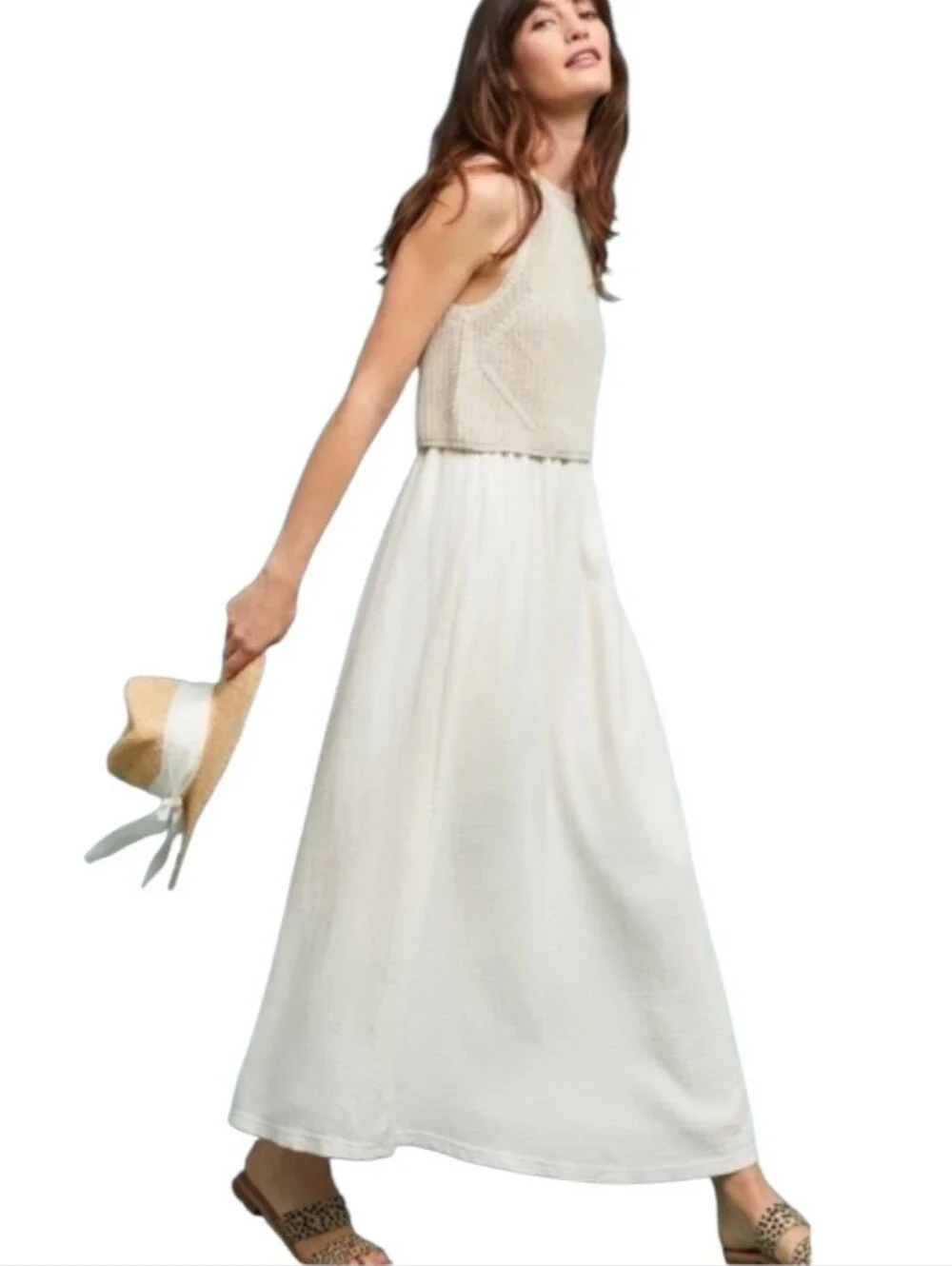 Moth | Dresses | Anthropologie Mothsleeveless Sweater Twofer Maxi Dress ...